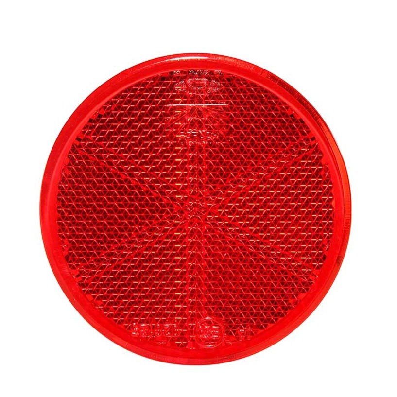 CATADIOTTRO GIALLO TONDO DIAMETRO 60MM CON ADESIVO CONFEZIONE 25PZ ...